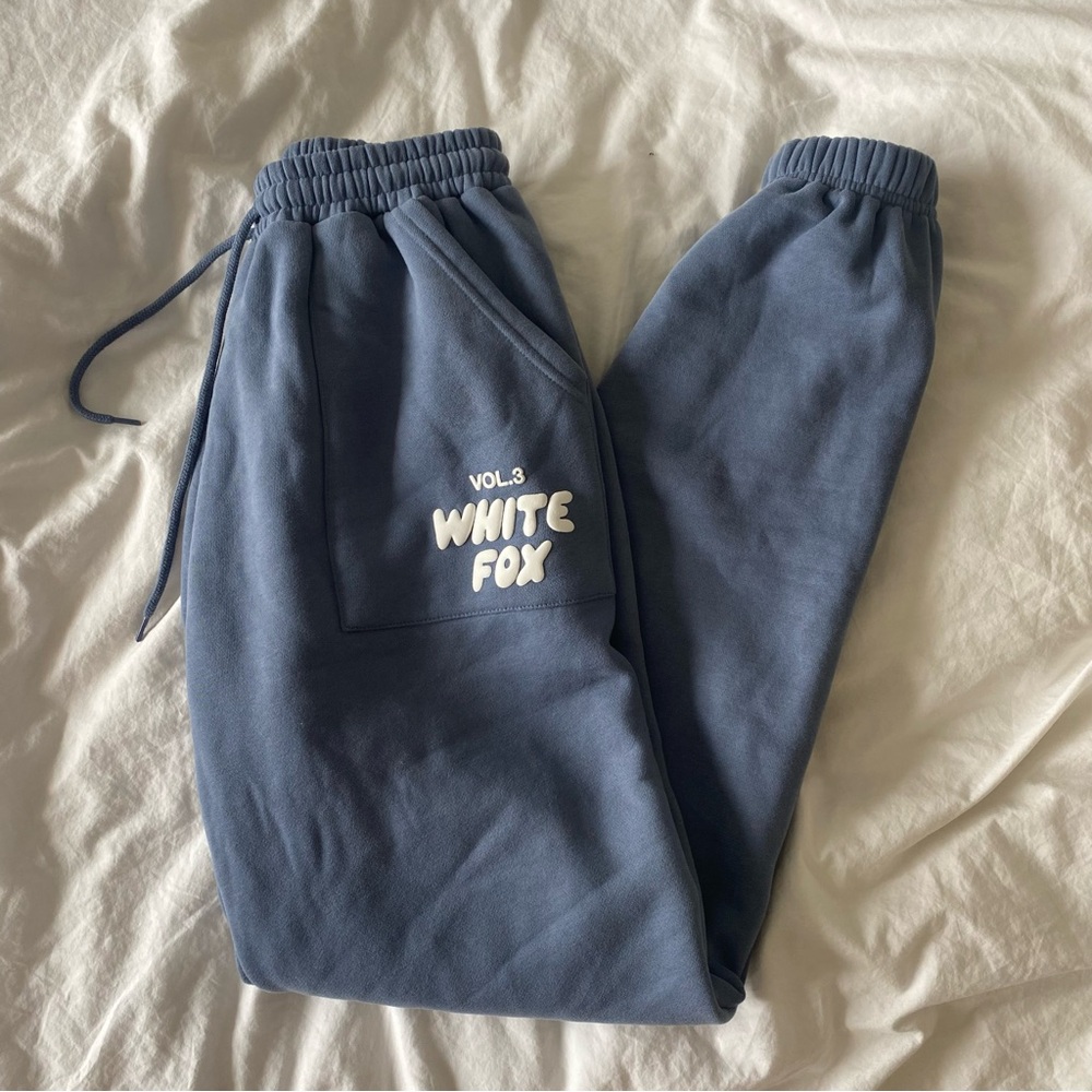 Navy White Fox Sweatpants - Gem